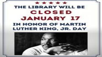 Library Closed Martin Luther King Jr. Day | Putnam County District Library